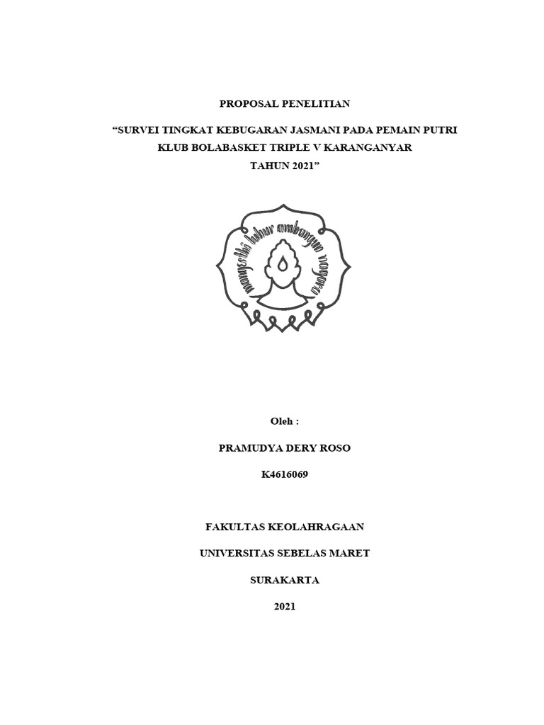Proposal Penelitian | PDF | Olahraga & Rekreasi