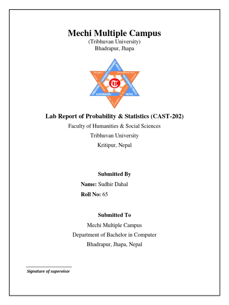 Probability and Statistics Lab Report | PDF | Spss | Software Engineering