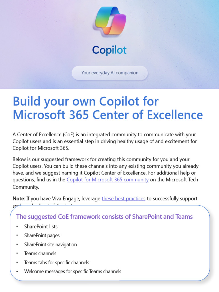 Build Your Own CoE | PDF | Share Point | Microsoft