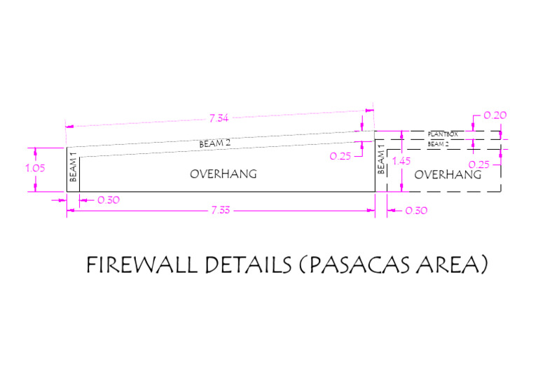 Firewall and Beam Details Overview | PDF