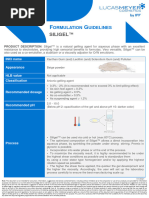 LECIGEL - Formulations Guidelines v1.0 | PDF