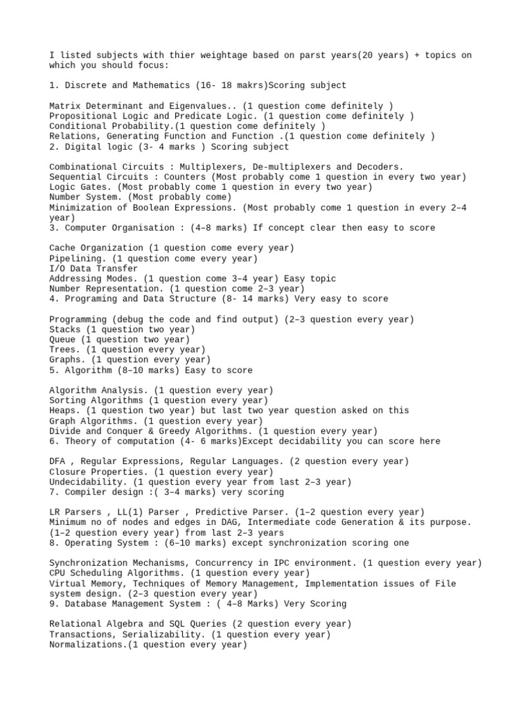 Gate Cse | PDF | Logic Gate | Computing