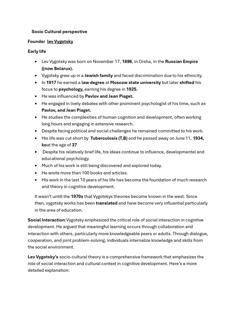 Socio Cultural Perspective Group 2 | PDF | Learning | Cognitive Science