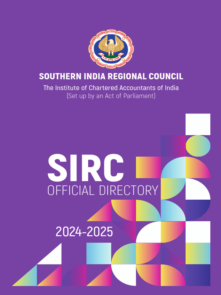 SIRC 2024-25 Final Directory | PDF | Accounting | Taxes