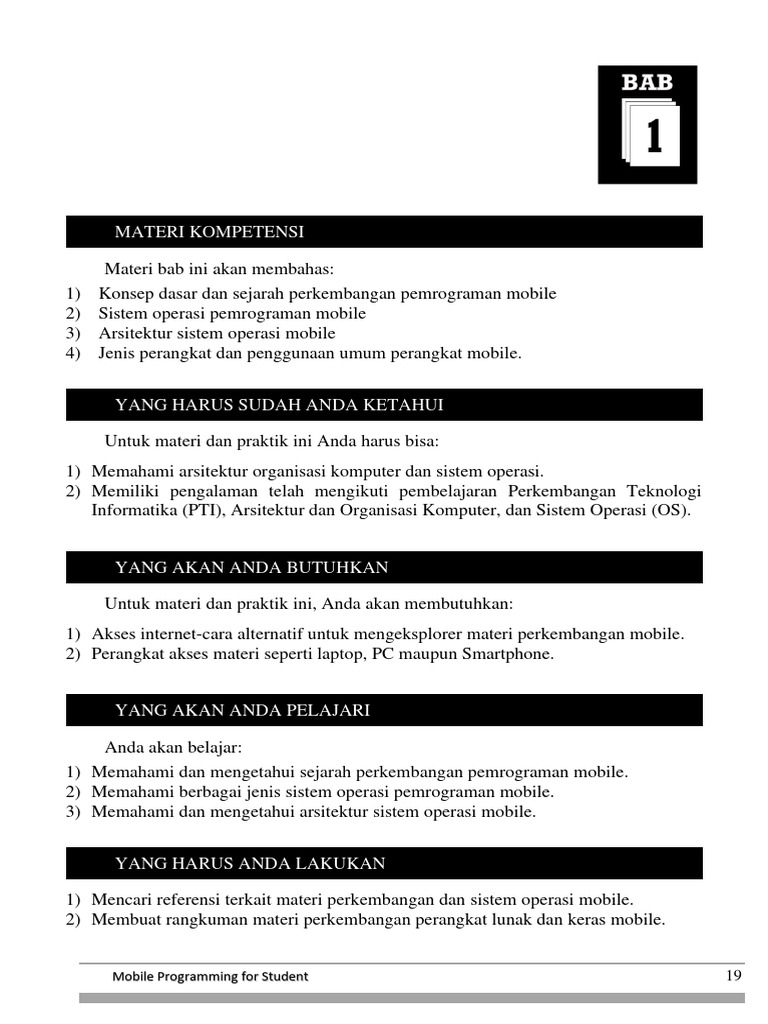 Pengantar Pemrograman Mobile | PDF | Game & Aktivitas | Komputer