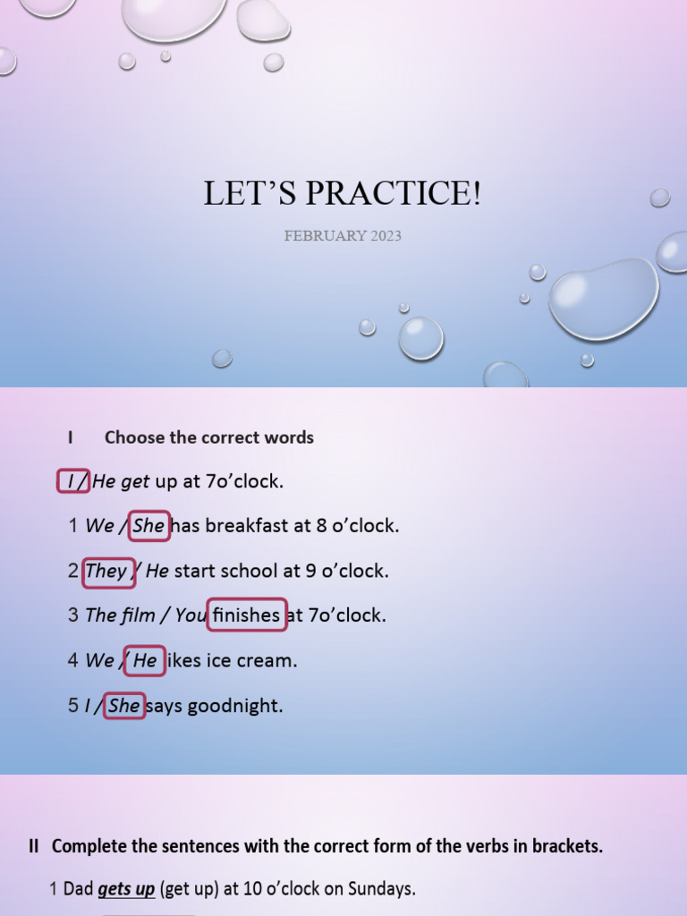 Let's Practice! | PDF | Linguistics