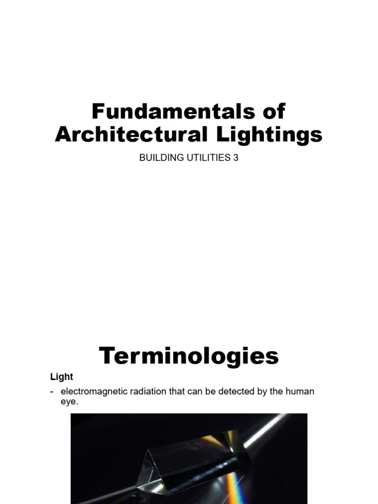 TOPIC 6 Fundamentals of Lighting | PDF | Lighting | Light