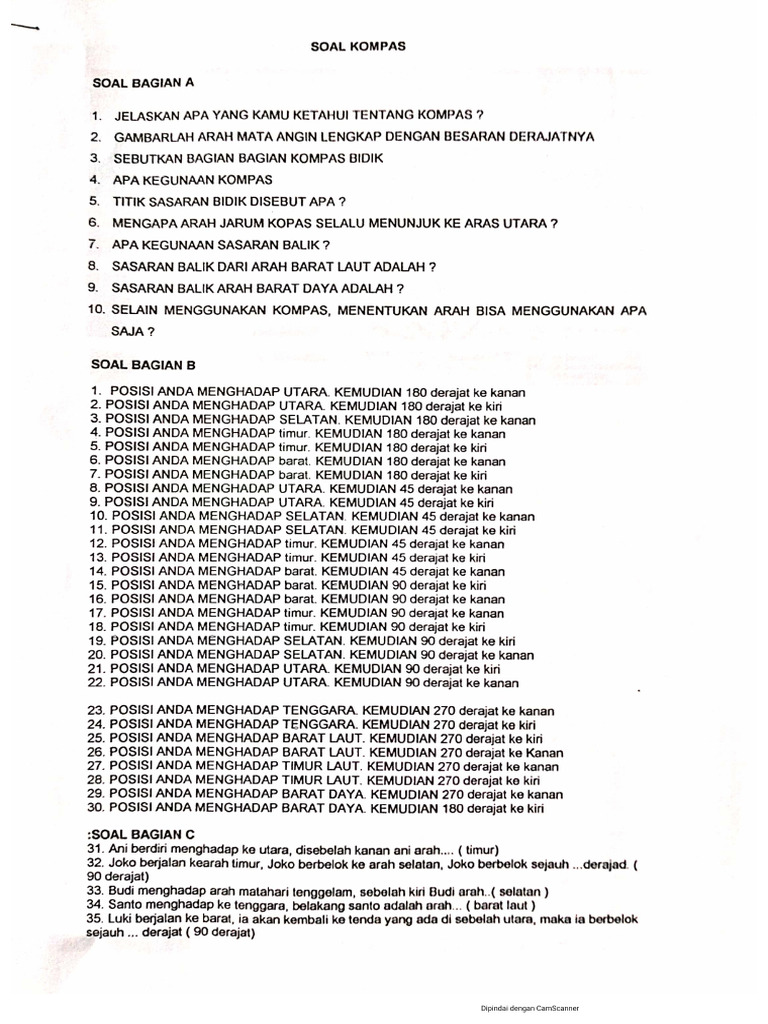 Soal Kompas | PDF