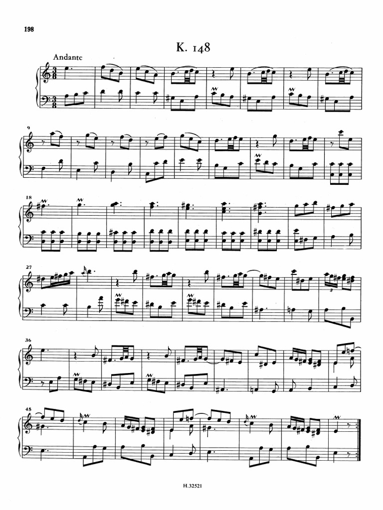 Scarlatti K 148 | PDF
