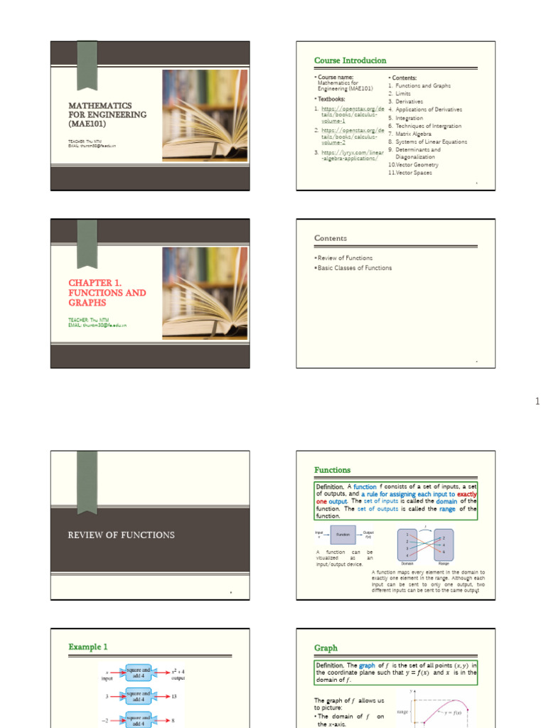 Cal Chap1 Func Graph | PDF | Trigonometric Functions | Function (Mathematics)