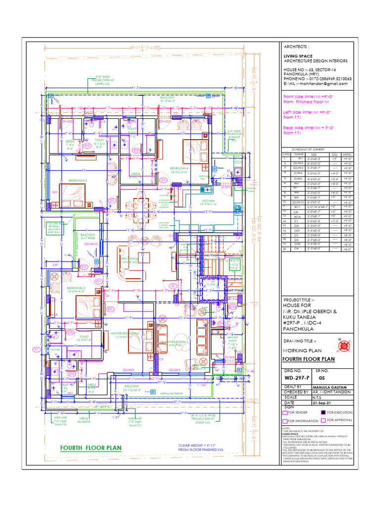 Fourth Floor House Plan Layout | PDF