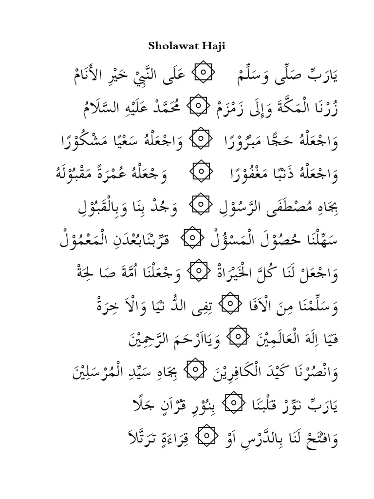 Sholawat Haji | PDF