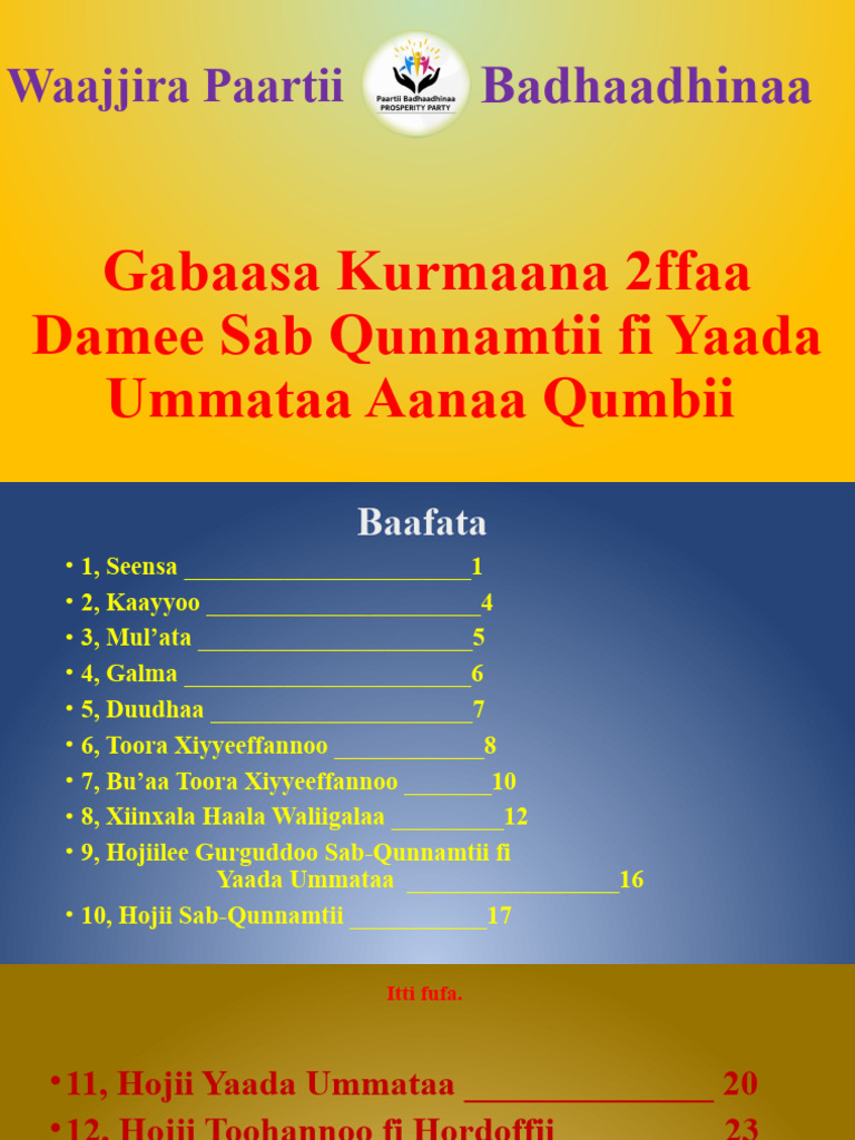 Gabaasa Guyyaa Guyyaa 2ffaa Pdf