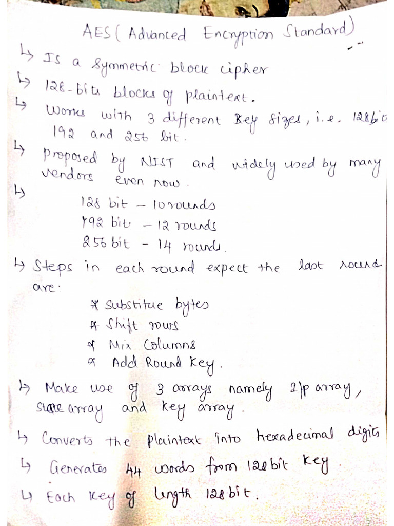 2-4-1 AES Example | PDF