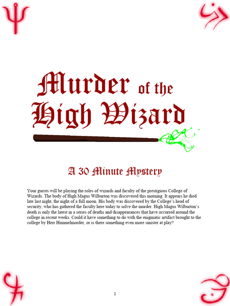 Murder of the High Wizard SAMPLE | PDF