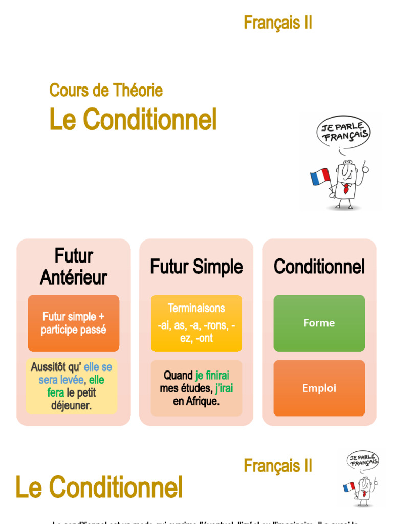 Formation et emploi du conditionnel | PDF | Linguistique | Morphologie ...