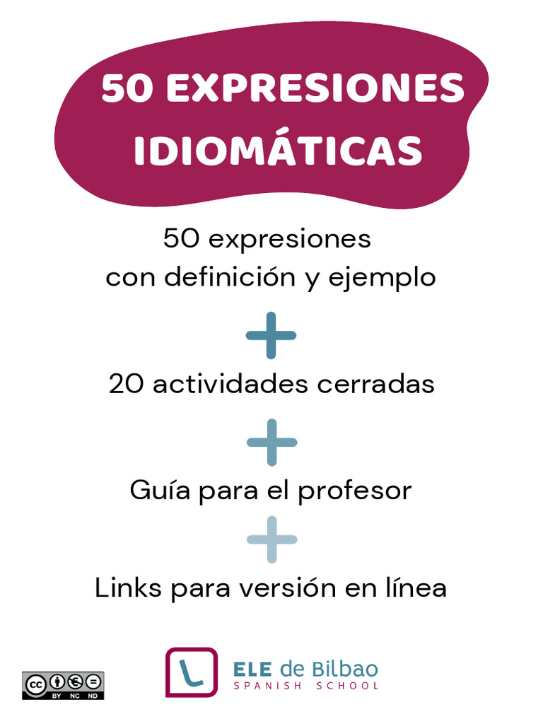 50 Expresiones Idiomaticas Q397yu | PDF | Licencia Creative Commons | Gatos
