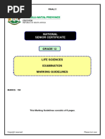 NSC Life Sciences Grade 12 November 2024 P1 and Memo | PDF | Anatomy ...