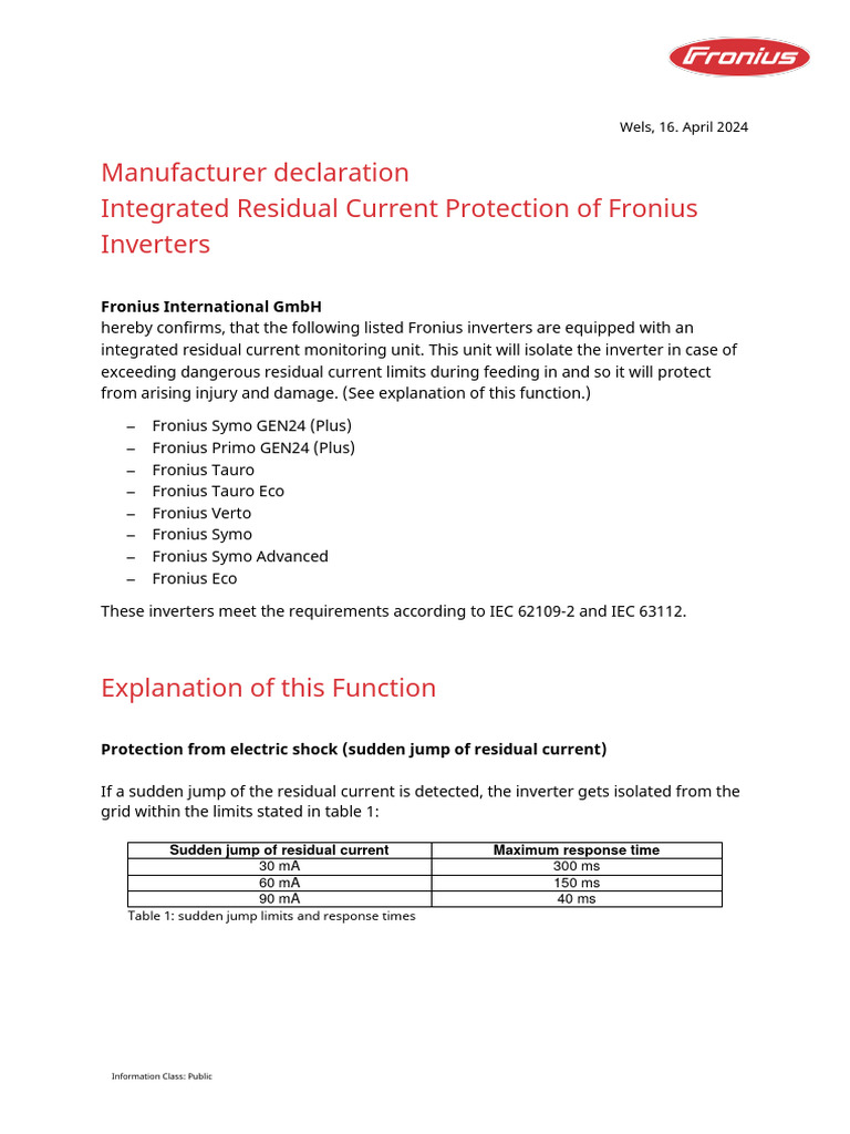 SE CER Declaration Integrated PV-RCM en | PDF | Electricity | Physical ...