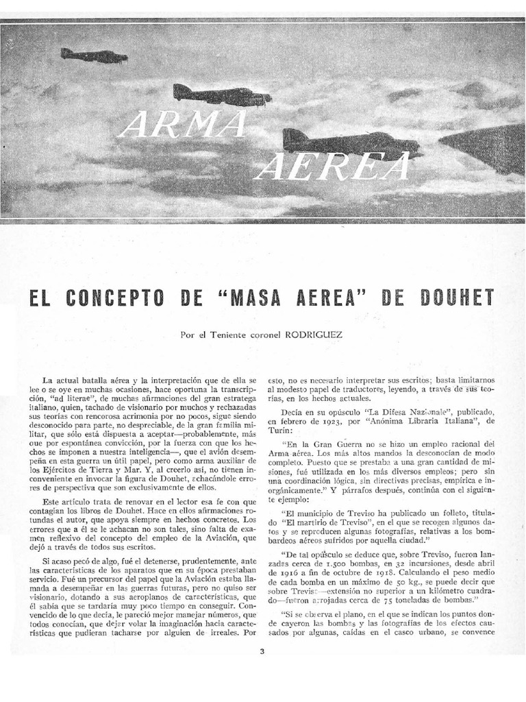 Ra 1944 39 (91) Concepto Masa Aerea Douhet 3-11 | PDF