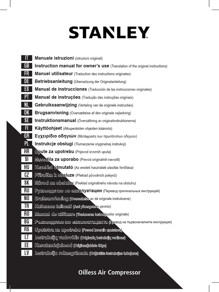 Stanley Compressore | PDF