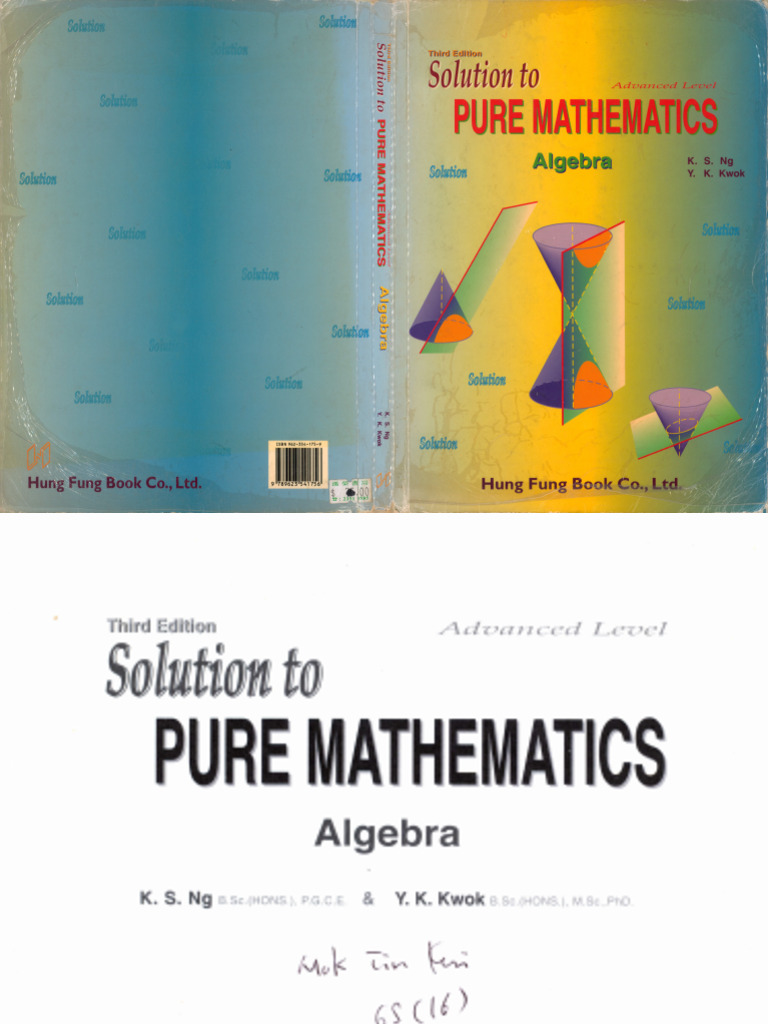 Hung Fung 3rd Edition Pure Mathematics Book 1 (Algebra) Solutions | PDF
