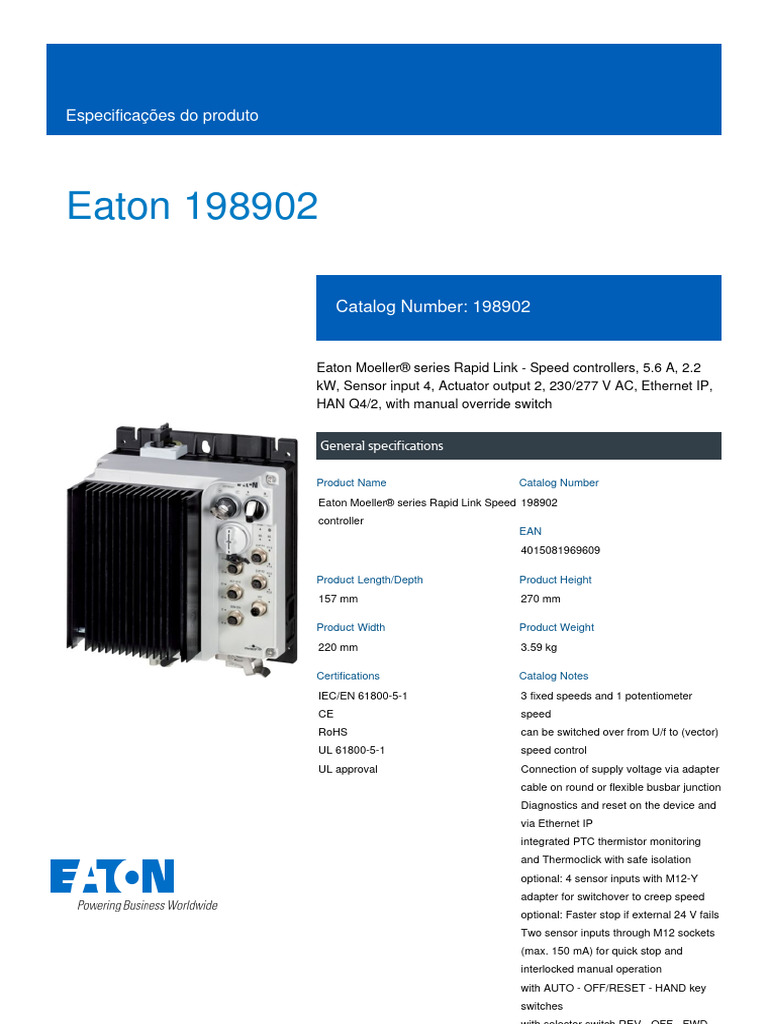 LMS Eaton Especificações | PDF | Alternating Current | Mains Electricity