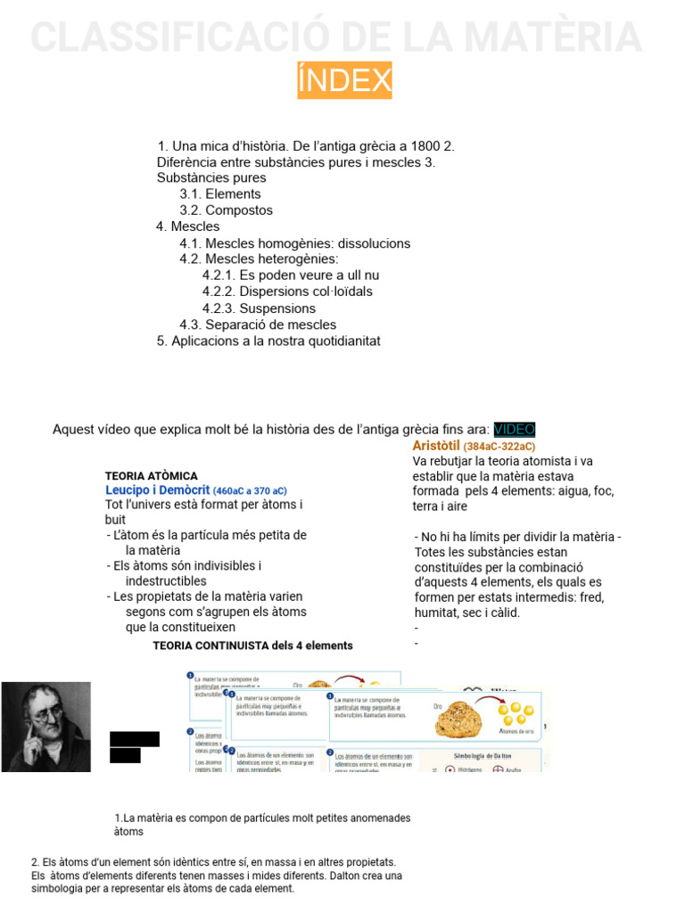 Ud3. Classificació de La Matèria | PDF