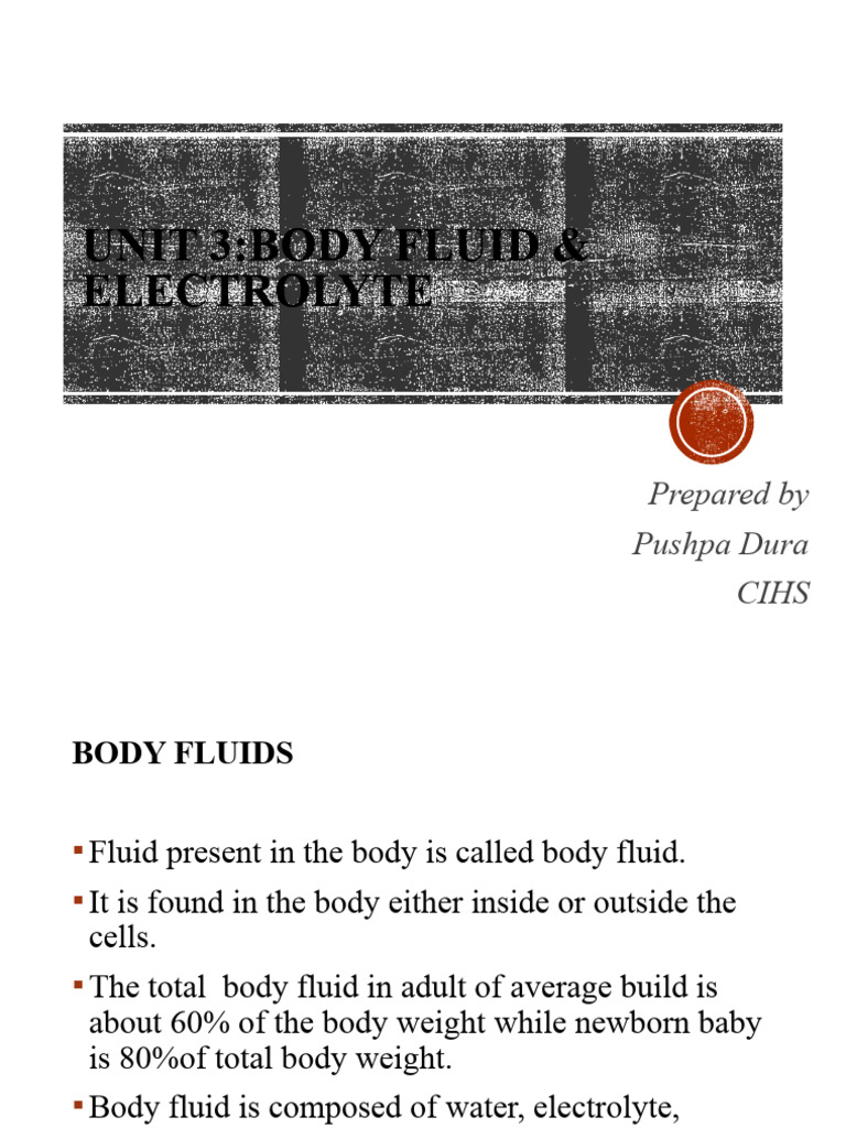 fluid & electrolyte-1 | PDF | Electrolyte | Ph