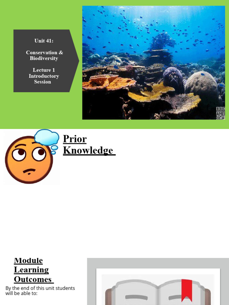 Introduction To Conservation & Biodiversity | PDF | Evolution | Natural ...