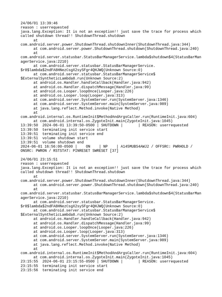 Power Off Reset Reason Backup | PDF | Java (Programming Language) | Software Engineering
