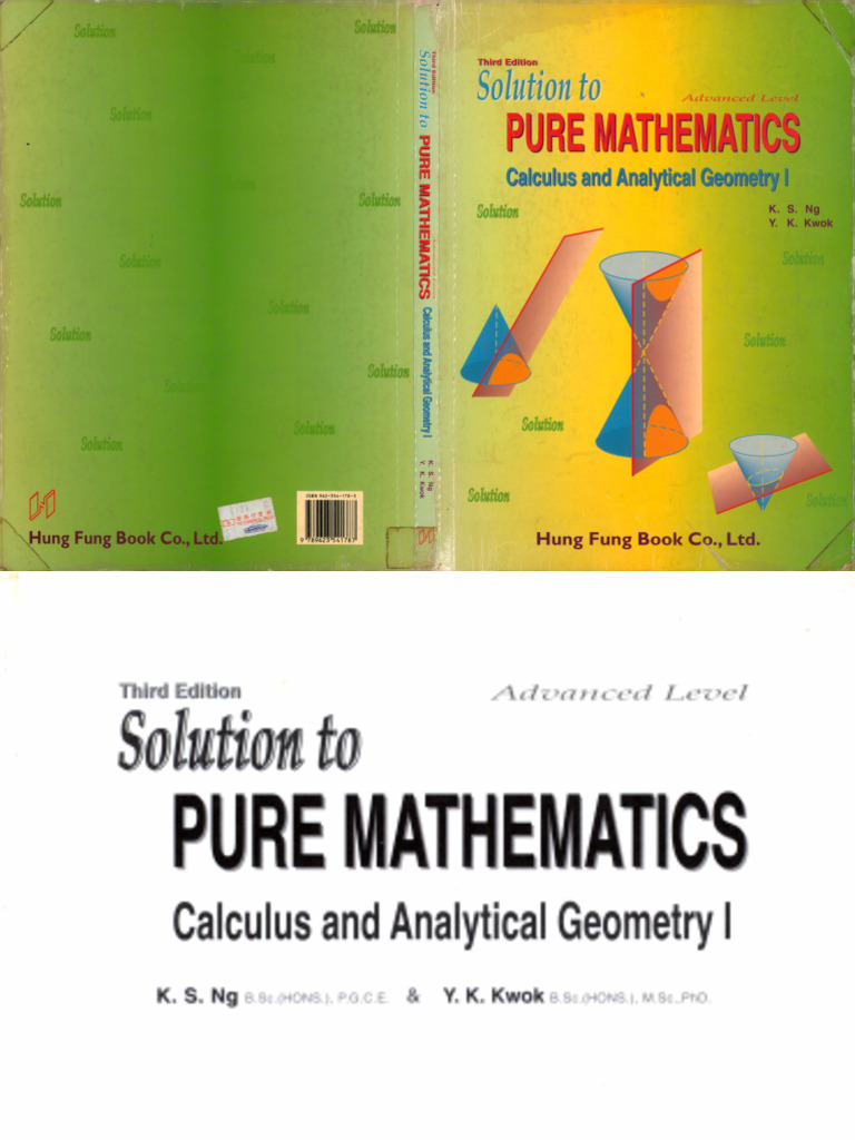 Hung Fung 3rd Edition Pure Mathematics Book 2 (Calculus I) Solutions | PDF