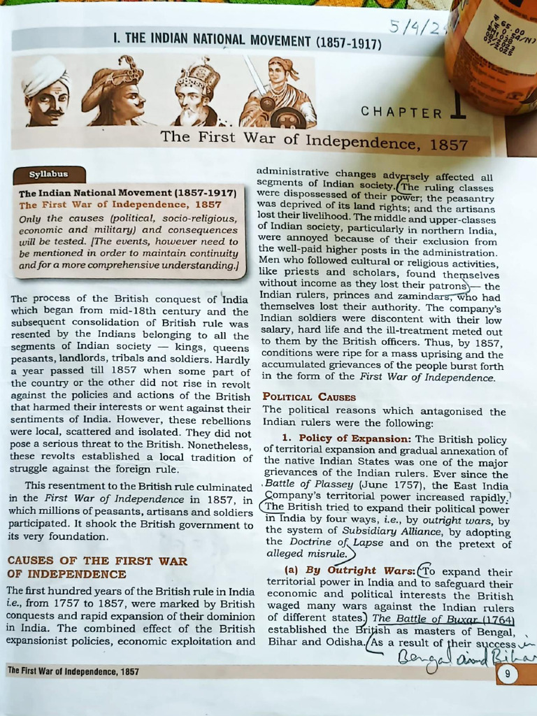 Sepoy Mutiny Class 10 ICSE | PDF