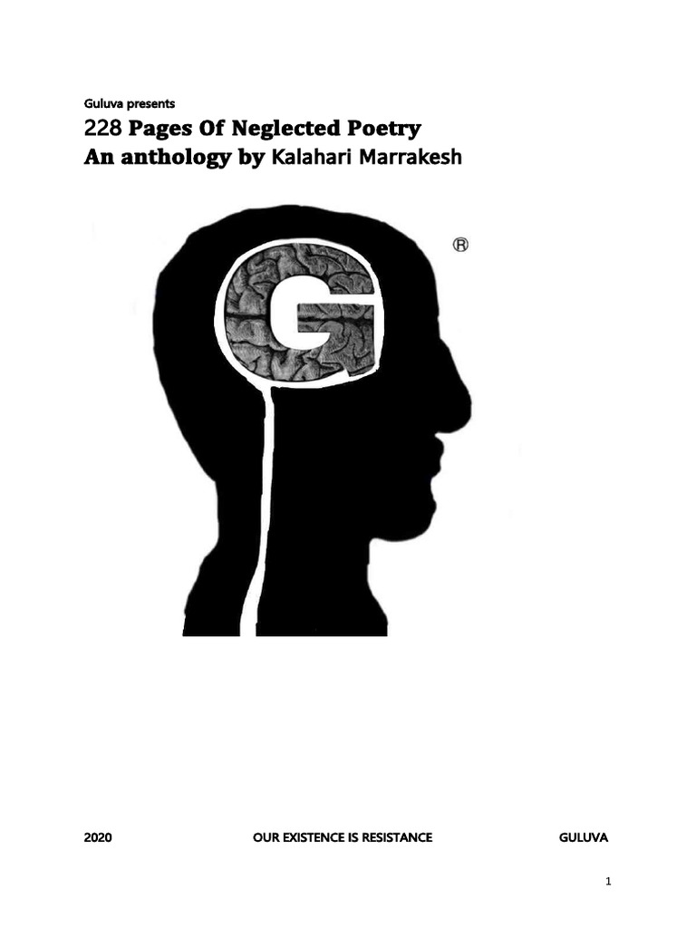 228 Pages of Neglected Poetry. An Anthology by Kalahari Marrakesh 1 ...