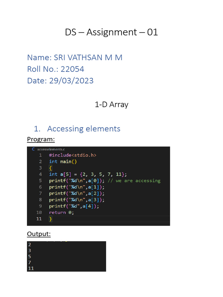 DS - Assignment - 01 | PDF | Business | Computers