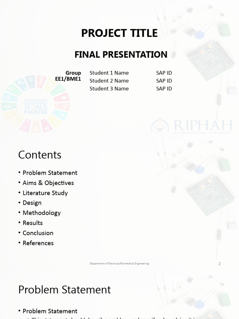 FINAL Presentation Template (3) | PDF | Engineering | Biomedical ...