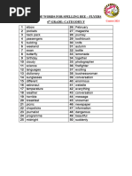 Grade 3 - Spelling Bee Word List | PDF