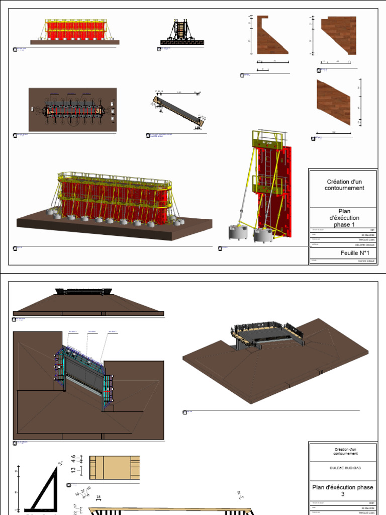 Plan de Coffrages PHASE 1 + 2 + 3 | PDF