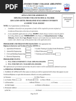 2024 - 2025 ECOT Application Form | PDF | Identity Document | College