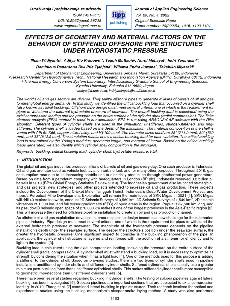Effects of Geometry and Material Factors | PDF | Buckling | Strength Of ...