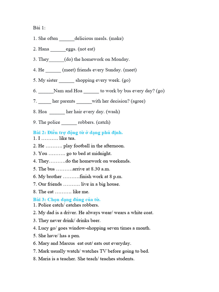 bài tập tanh 1 | PDF