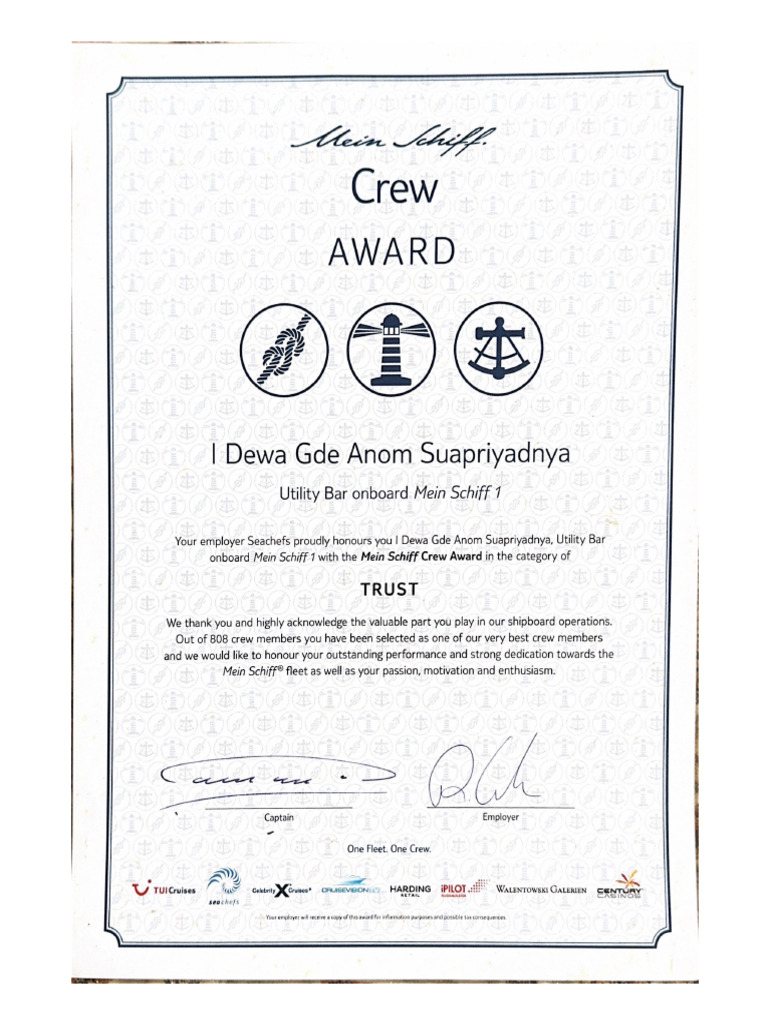 Crew Award | PDF