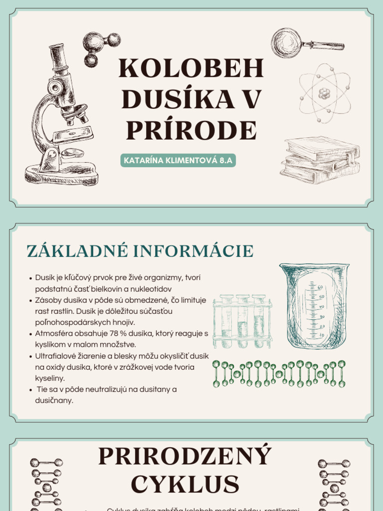 Cream and Green Illustrative Science Project Presentation | PDF