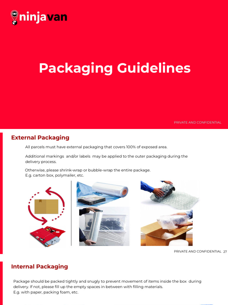 Ninja Van Packaging Guidelines - Foodpanda | PDF | Packaging And ...