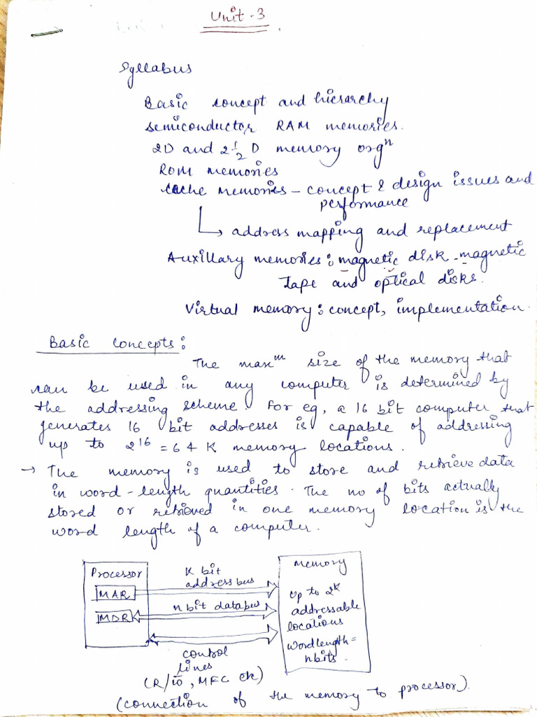 COA Unit4 Memory | PDF