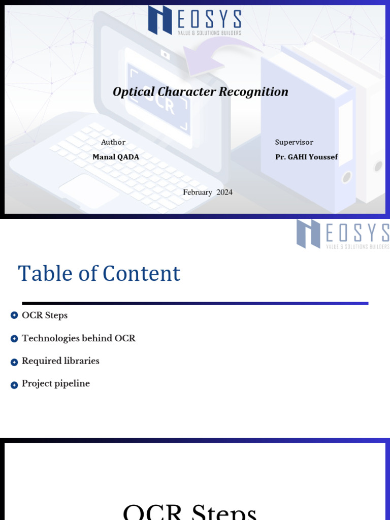 OCR Presentation | PDF