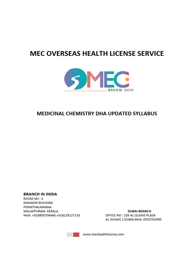 Updated Chemistry Dha | PDF | Drugs