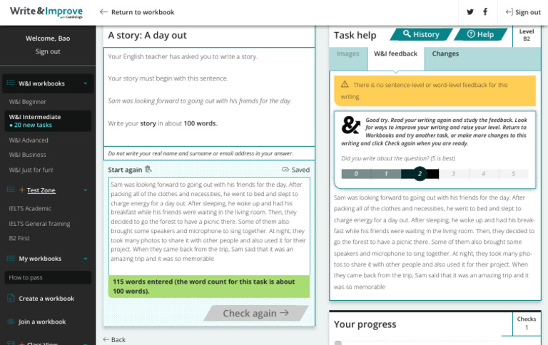 Write & Improve With Cambridge 2 | PDF