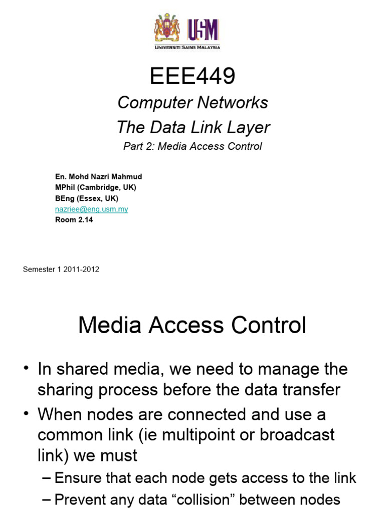 EEE449 Computer Networks Lecture Slide 2 For Student | PDF | Computer ...