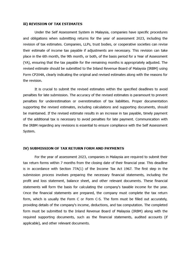 Revision of Tax Estimates | PDF | Taxes | Payments